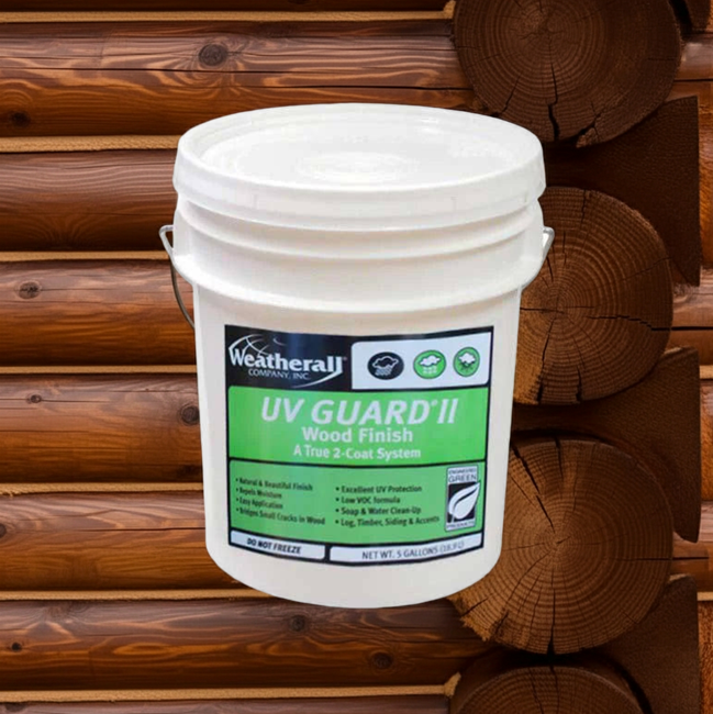 Weatherall UV Guard II Log Stain | Two-Coat Finish | Log Cabin ...